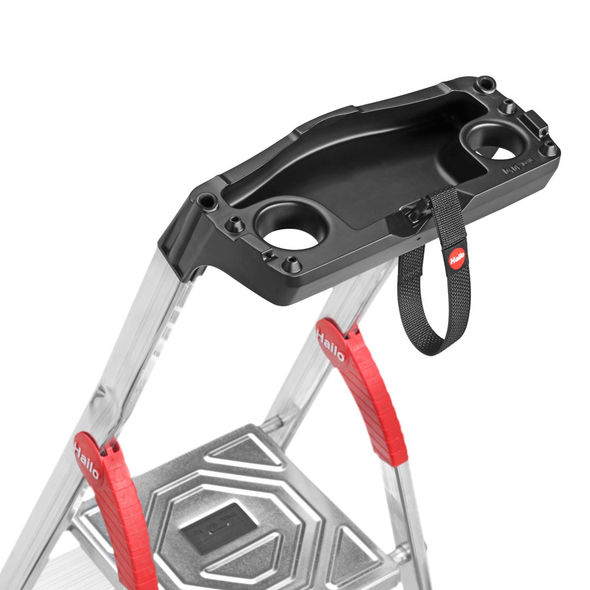 Hailo L80 Comfortline Step Ladder | With Deep Safety Steps