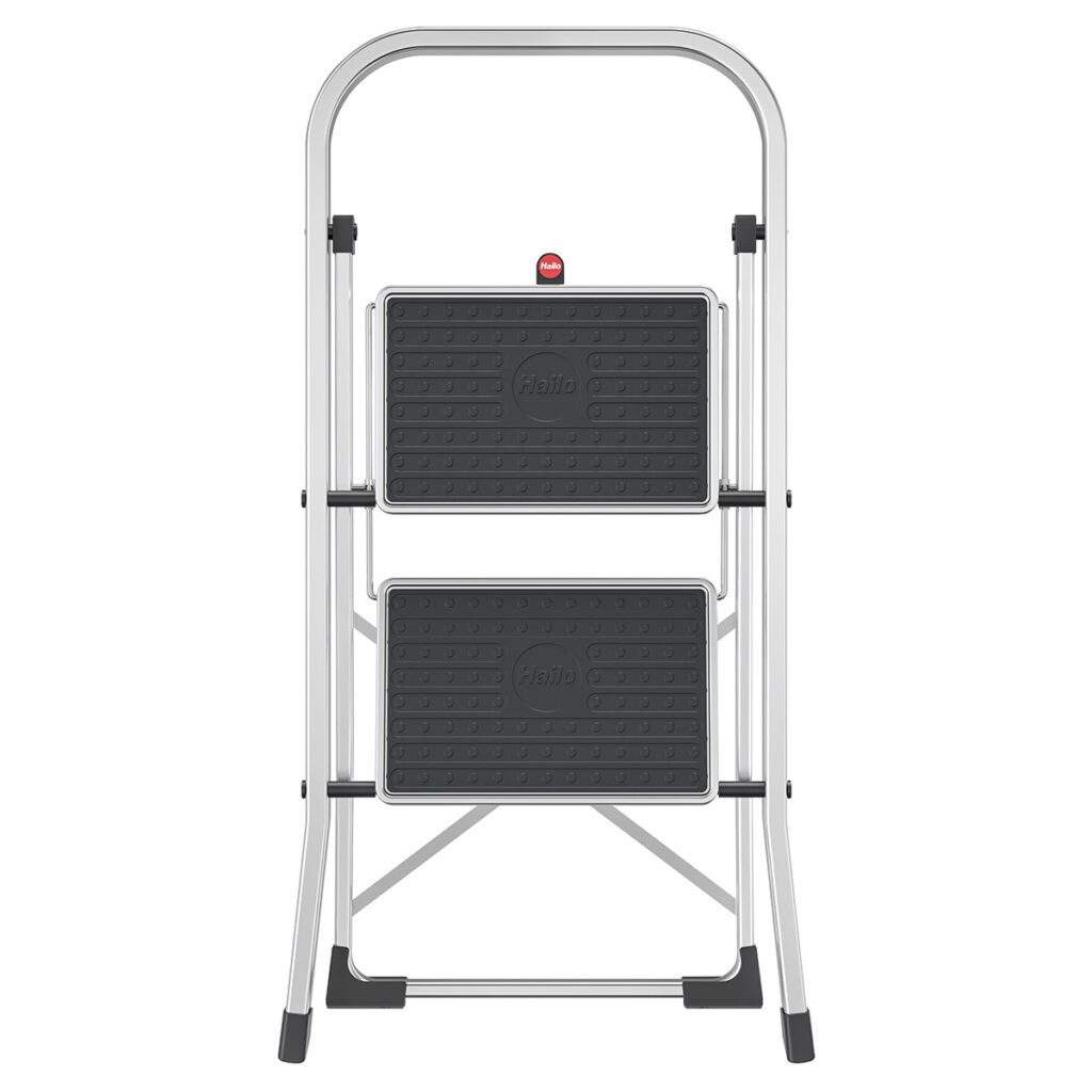 Hailo K70 Folding Step Stool with Large Steel Step - Ladders4Sale
