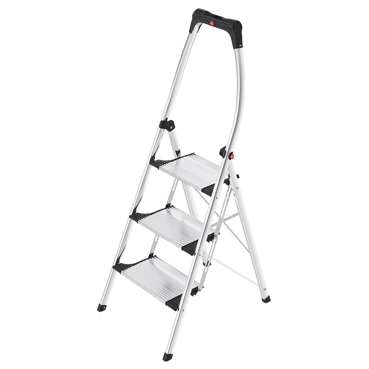 Hailo Topline Aluminium Comfort Step Ladder | Ladders4Sale