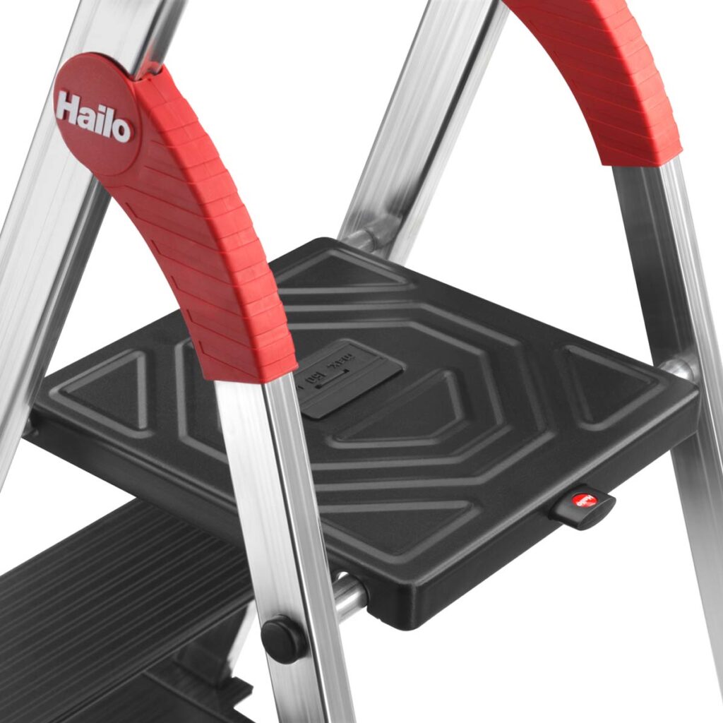 Hailo L100 TopLine Aluminium Safety Stepladder - Ladders4Sale