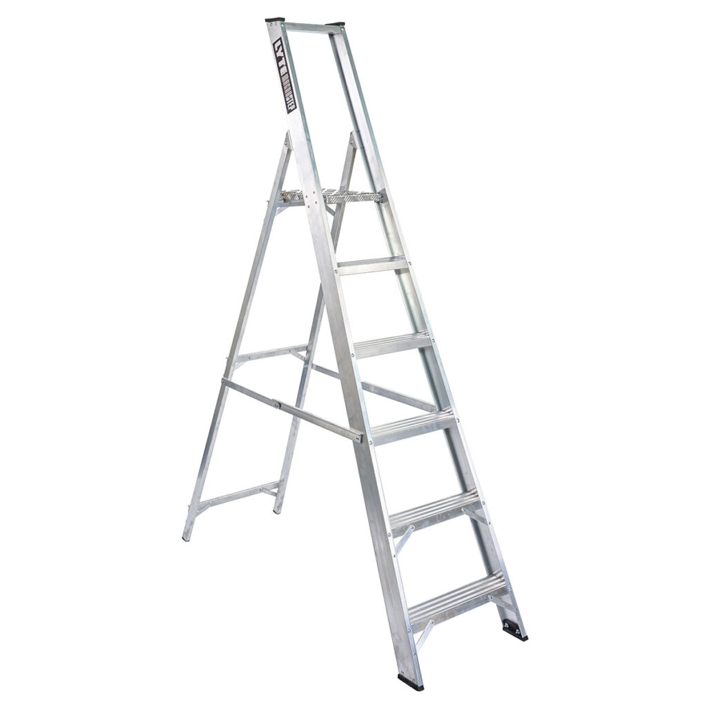 Lyte Class 1 MagnaStep Aluminium Platform Step Ladders - Ladders4Sale