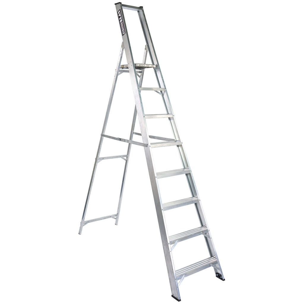 Lyte Class 1 MagnaStep Aluminium Platform Step Ladders - Ladders4Sale