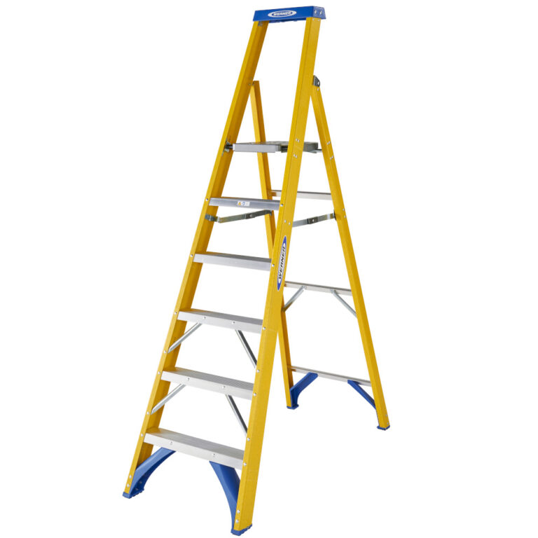 Werner Trade Fibreglass Platform Step Ladders - Ladders4Sale