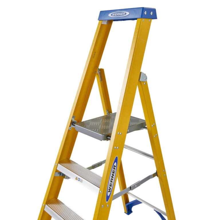 Werner Trade Fibreglass Platform Step Ladders - Ladders4Sale