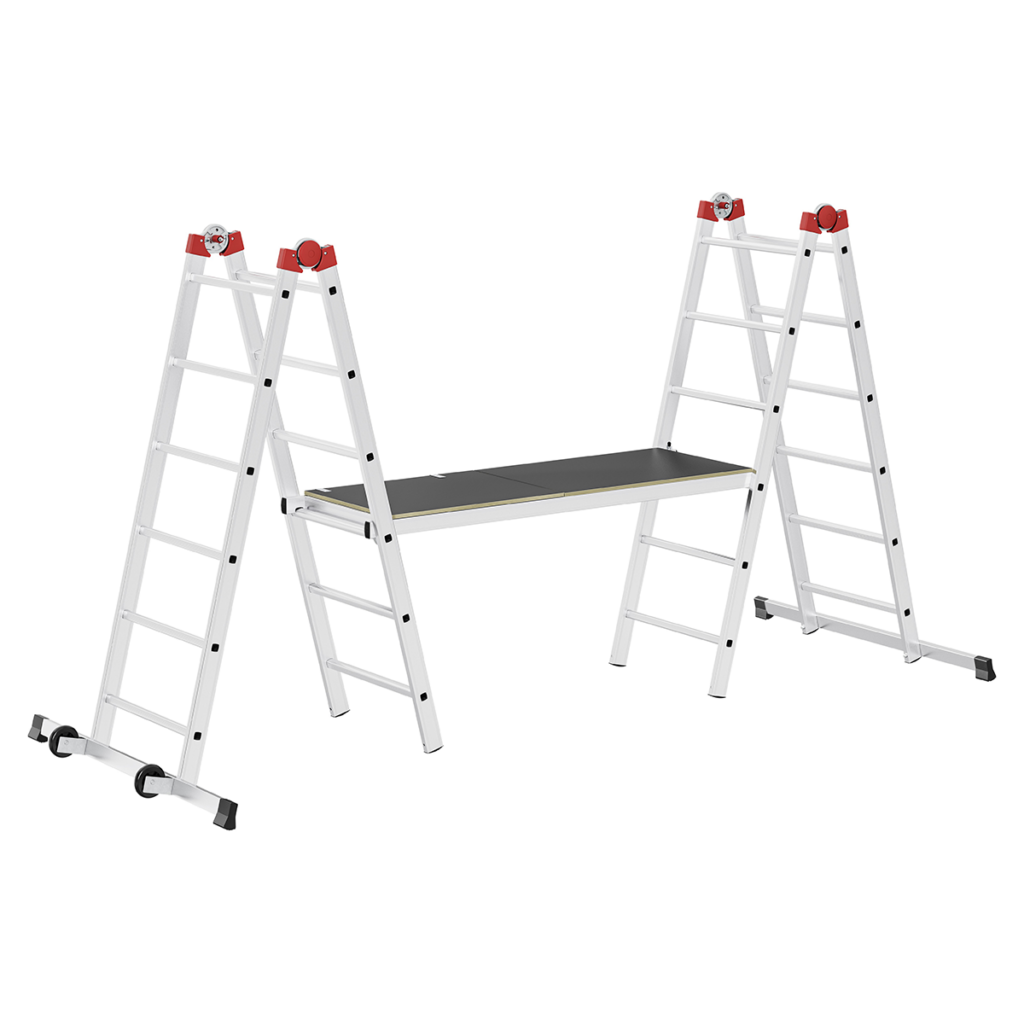Hailo Multipurpose Scaffolding & Ladder 2 in 1 - Free UK Delivery