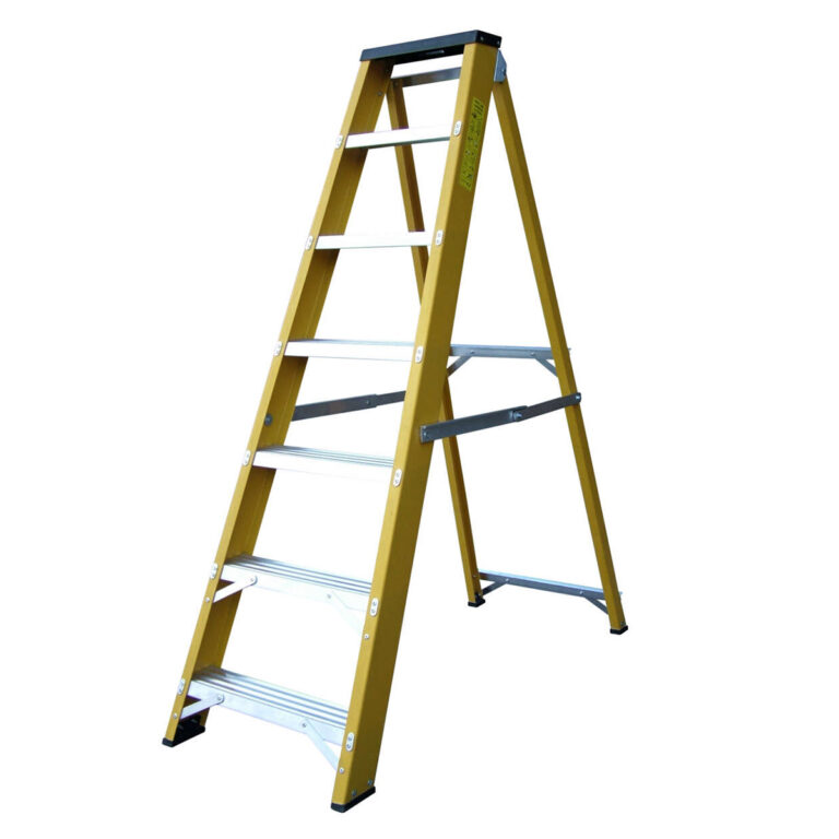 Lyte Trade Fibreglass Swingback Step Ladders - Free UK Delivery