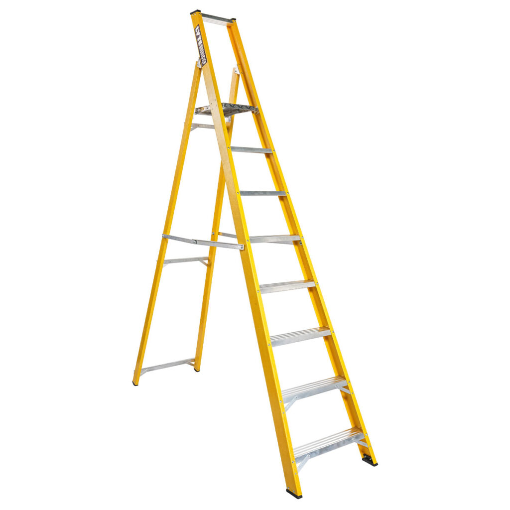 Lyte Trade MagnaStep Fibreglass Platform Step Ladders - Ladders4Sale
