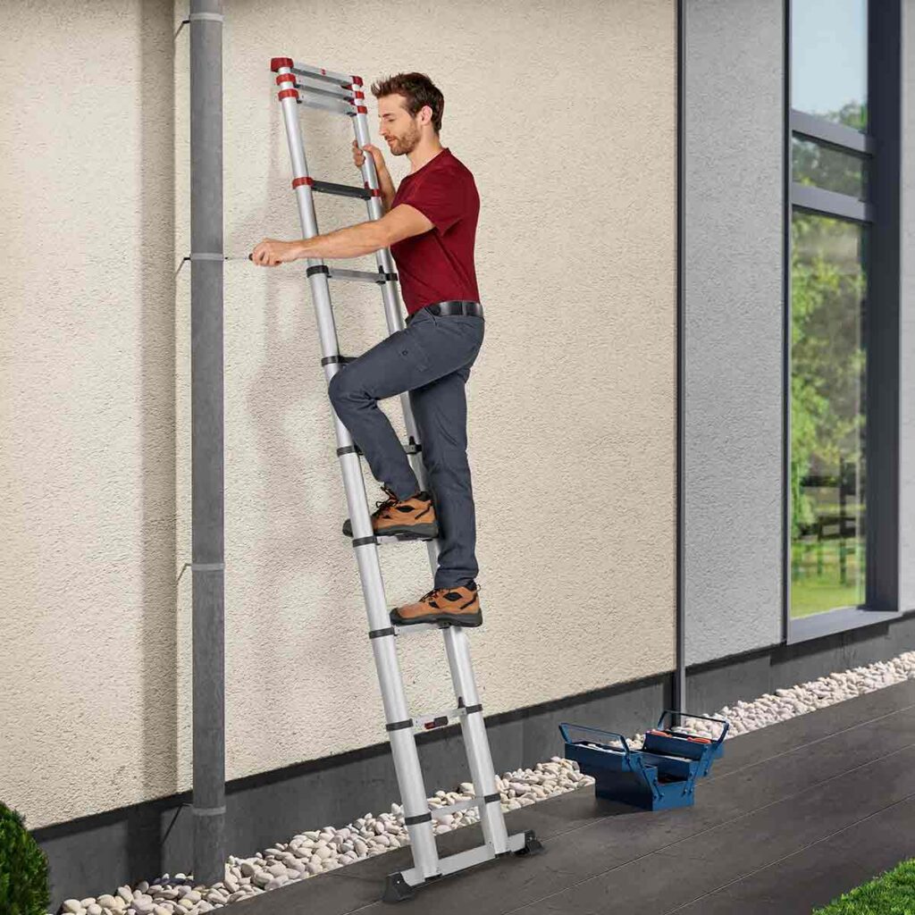 Hailo T80 Flexiline Safety Telescopic Ladder - Ladders4Sale