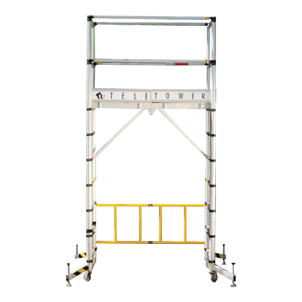Zarges Aluminium Mobile Telescopic Scaffold Tower - Ladders4Sale