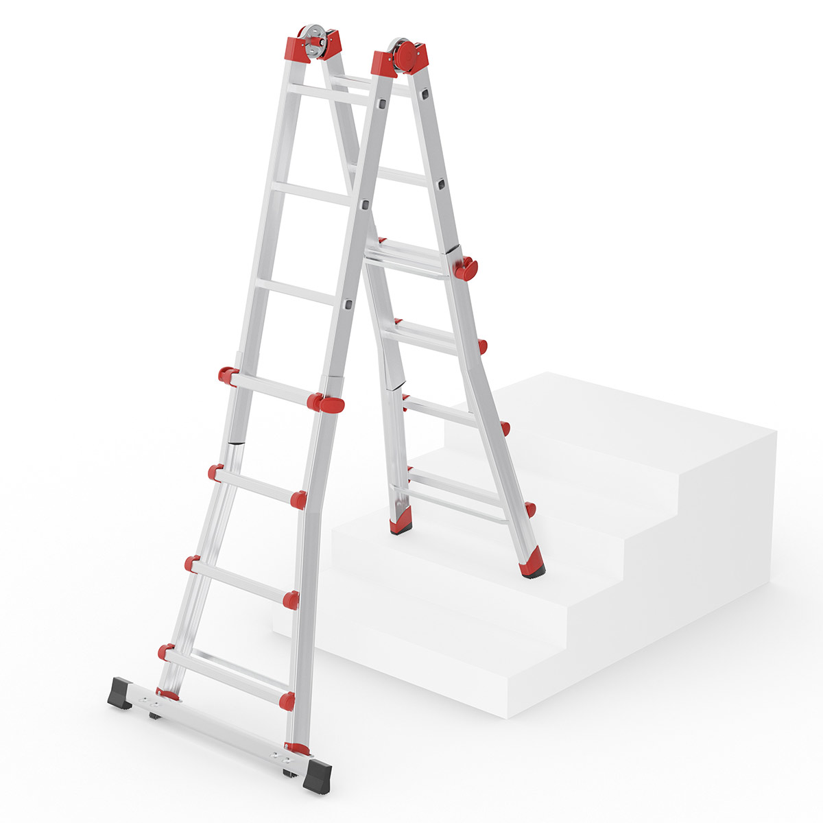 Hailo M80 Aluminium Multipurpose ladder - Ladders4Sale