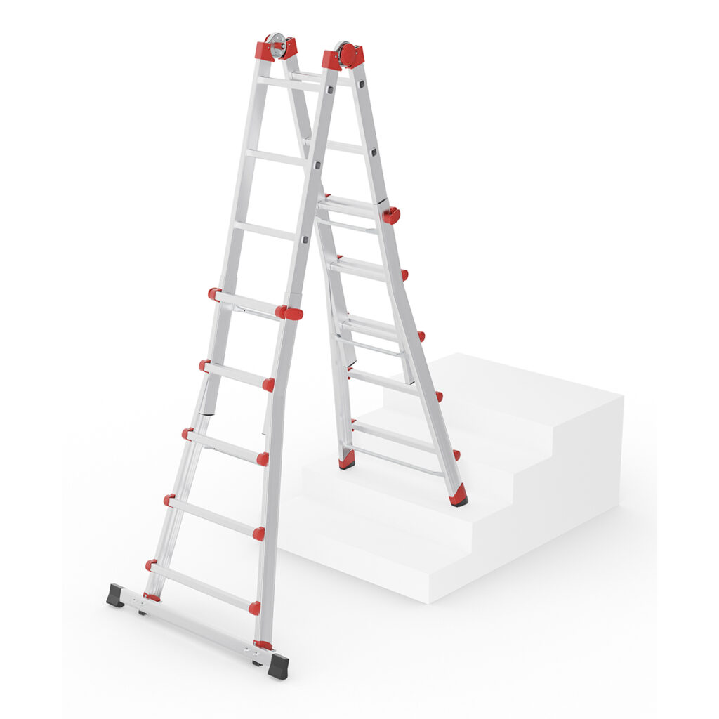 Hailo M80 Aluminium Multipurpose ladder - Ladders4Sale