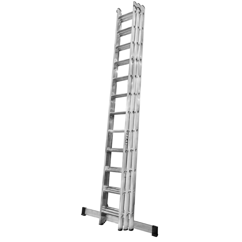 Lyte 3 Section Industrial Aluminium Extension Ladder