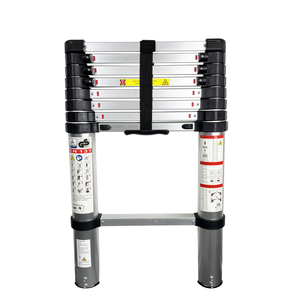 Telescopic Extendable Soft-Close Anti-Pinch Extension Ladder