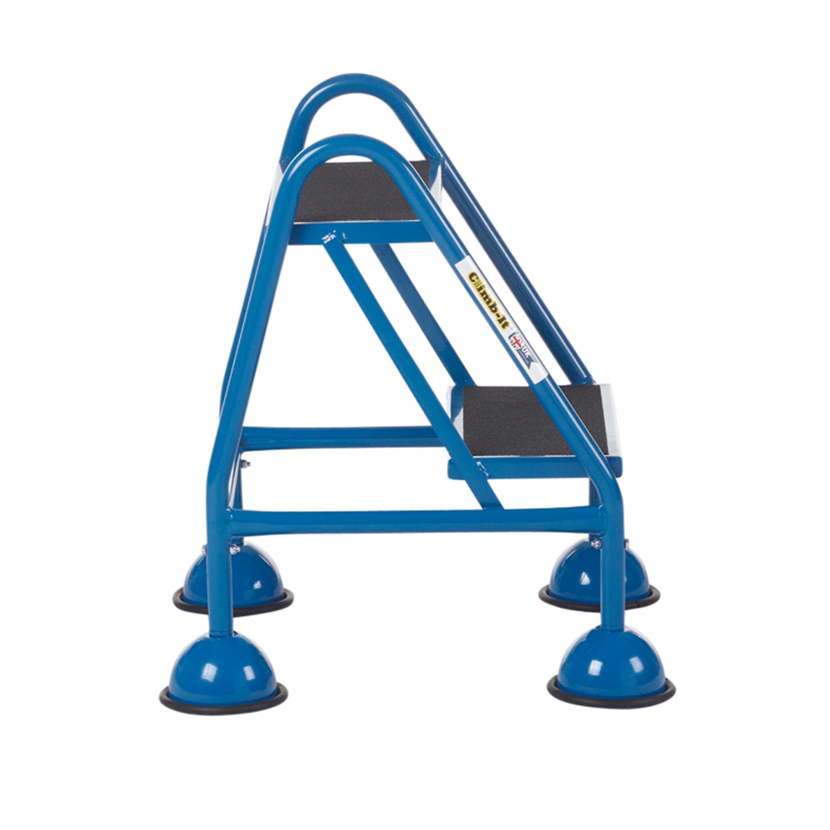 Climb-It Domed Feet Warehouse Steps 2 Tread with no Handrail - Ladders4Sale