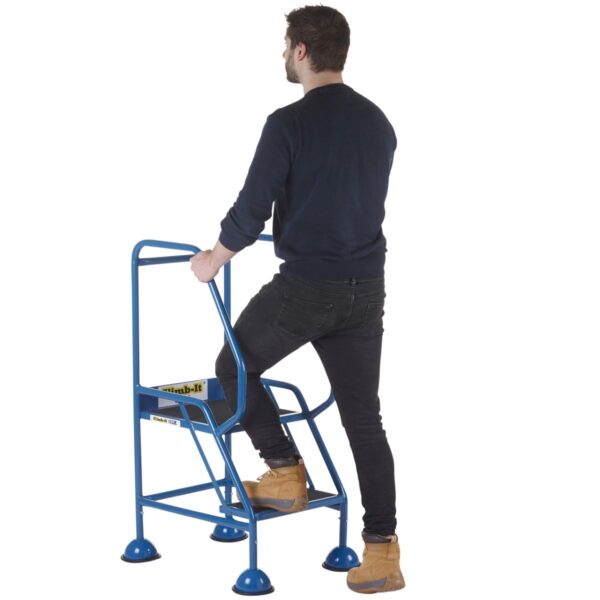 Climb-It Feet Steps With Full Handrails | Ladders4Sale