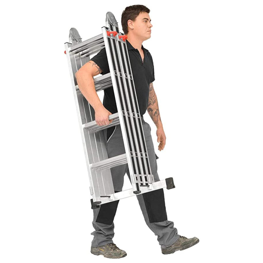 Hymer Multipurpose Telescopic Ladder with Stabiliser Bar