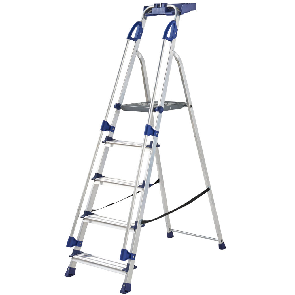 Werner Safety Platform Step Ladder with Work Tray