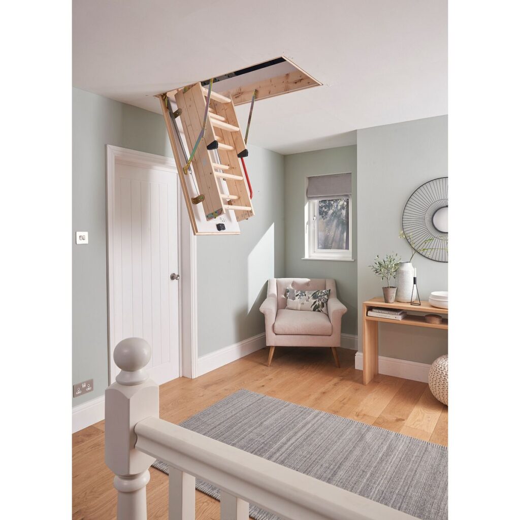 Werner Eco S Line Timber Loft Ladder - Ladders4Sale