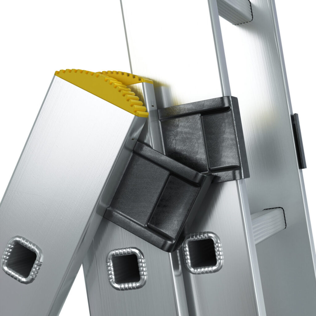 Aluminium Three Section Combination Ladders | Drabest