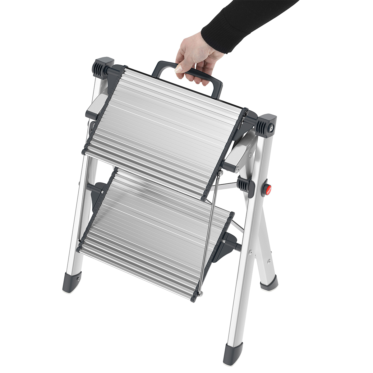 Hailo MK80 ComfortLine Aluminium Comfort Folding step - Ladders4Sale