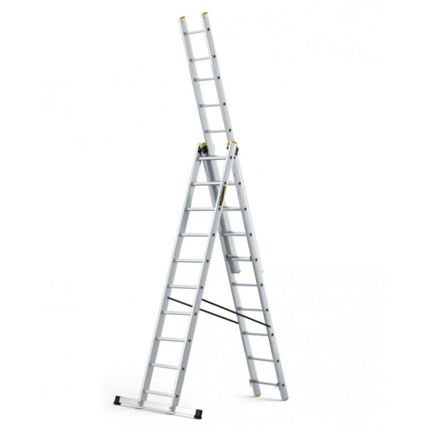 Aluminium Three Section Combination Ladders | Drabest