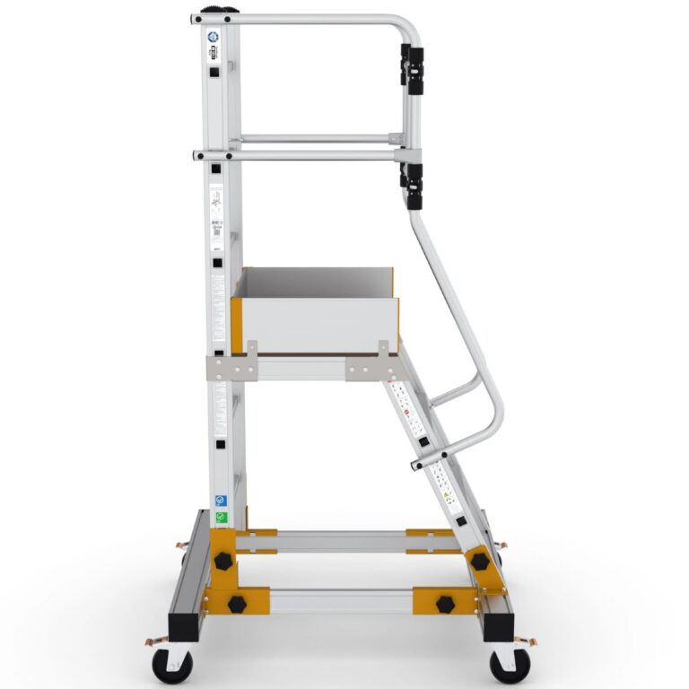 Climb It Mobile Steps with Safety Gate - Ladders4Sale
