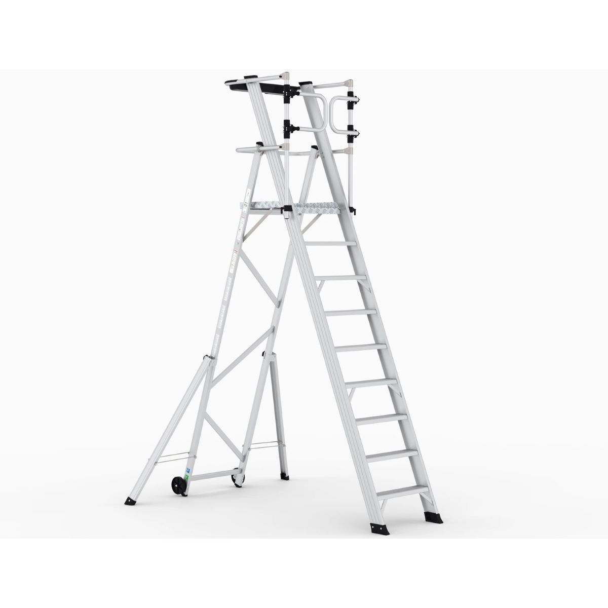 Climb It Large Platform Folding Steps with Safety Gates - Ladders4Sale