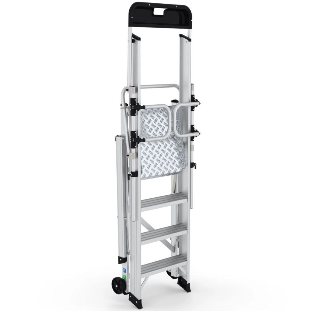 Climb It Large Platform Folding Steps with Safety Gates - Ladders4Sale