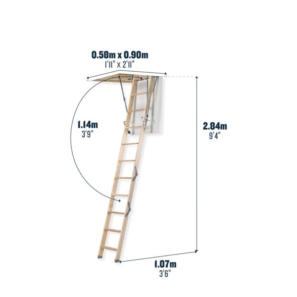 Werner Stowaway Complete Timber Loft Access Kit - Ladders4Sale