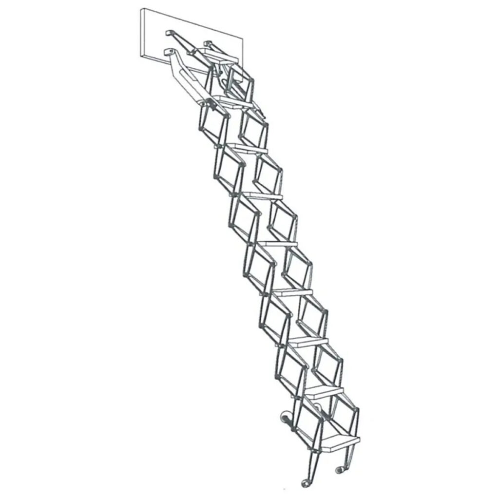 Columbus Junior Aluminium Concertina Loft Ladders - Ladders4Sale