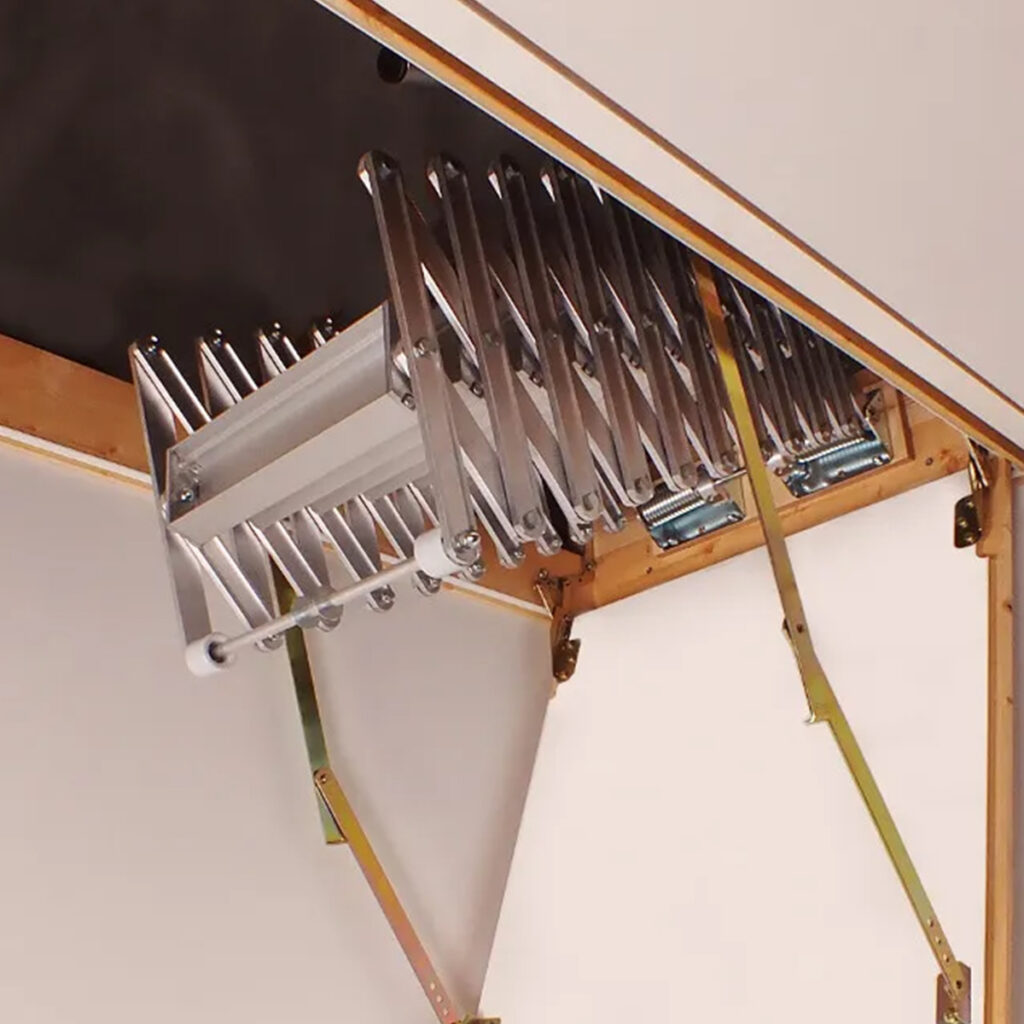 Columbus Piccolo Premium Aluminium Concertina Loft Ladder - Ladders4Sale