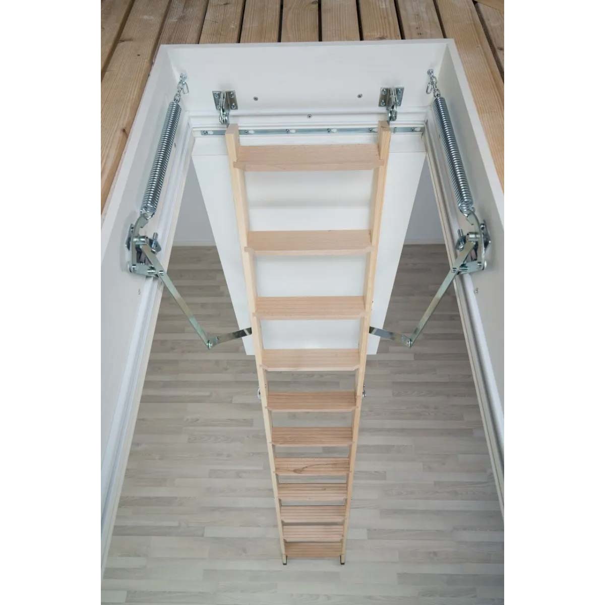 Dolle ClickFix 76G Mini Timber Folding Loft Ladders - Ladders4Sale