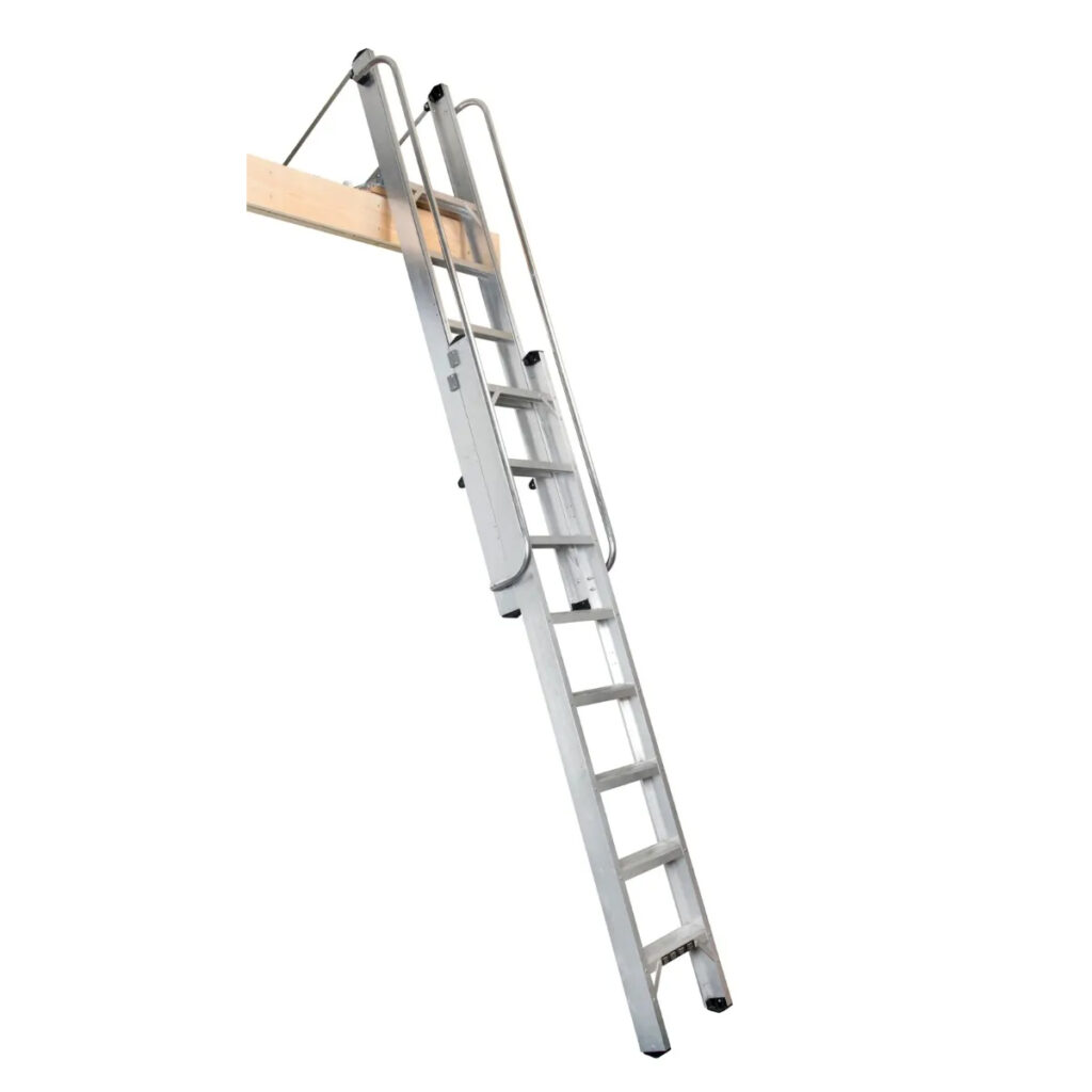 Loft Centre Aluminium Sliding Vertical Carriage Ladder - Ladders4Sale