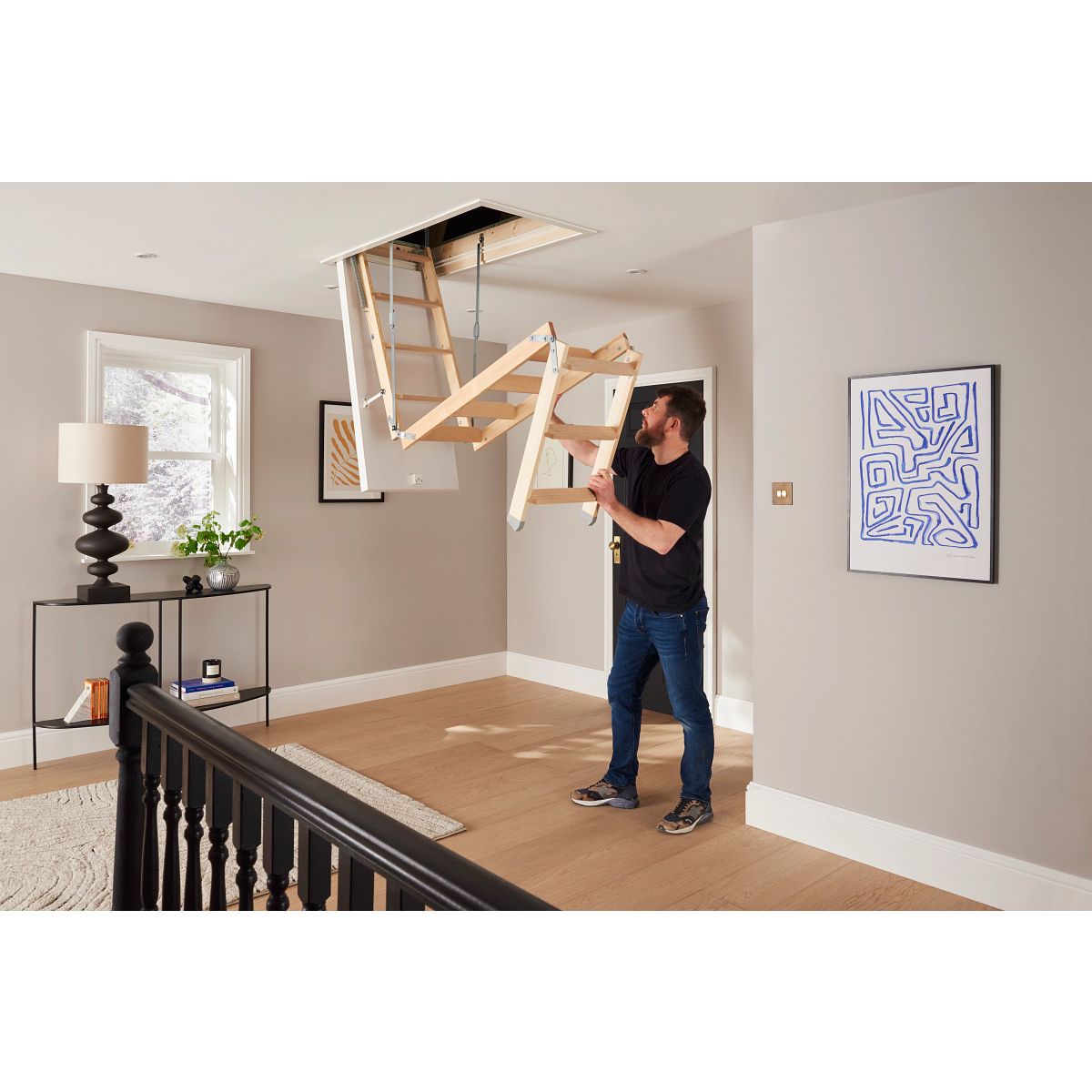 Werner Easi-Build Complete Timber Loft Ladder Access Kit - Ladders4Sale