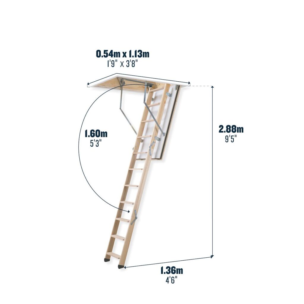 Werner Fire Guard Pro Complete Timber Loft Ladder Access Kit - Ladders4Sale