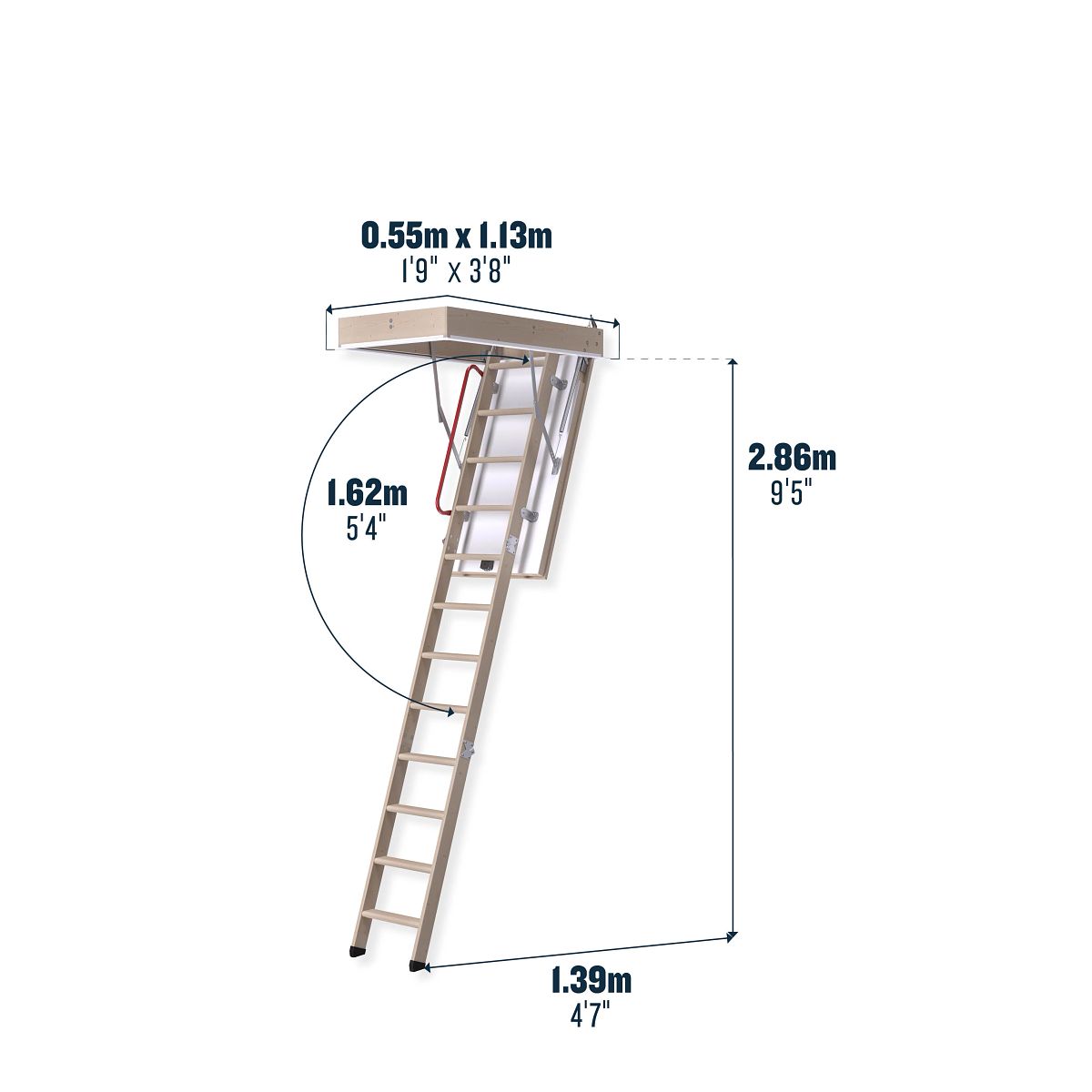 Werner Thermoplus Complete Timber Loft Ladder Access Kit - Ladders4Sale