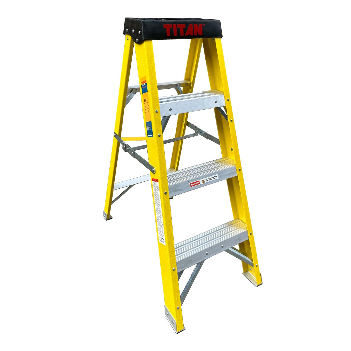 Titan Fibreglass Swingback Step Ladder