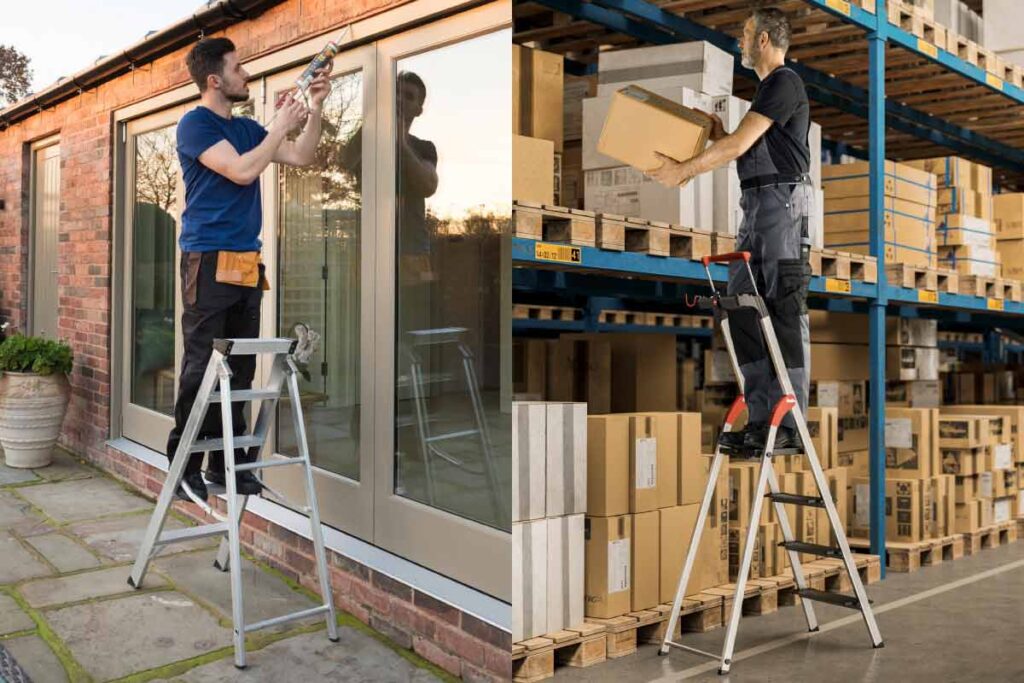 Swingback vs Platform Step Ladders | Ladders4Sale