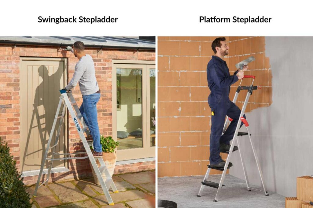 Swingback vs Platform Step Ladders | Ladders4Sale