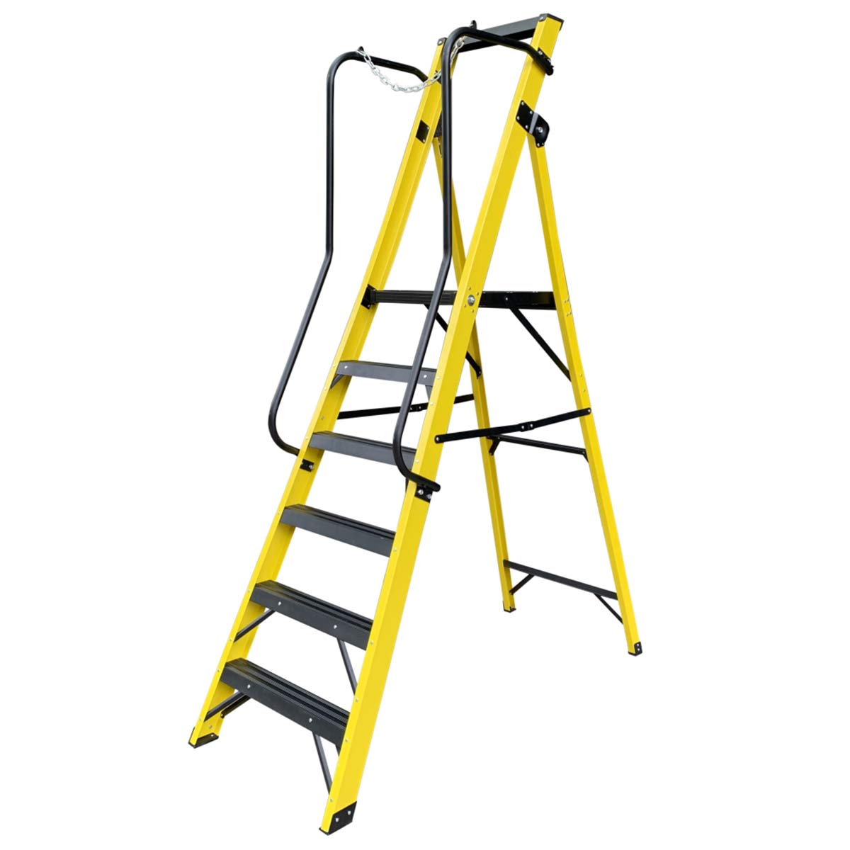 Deligo Fibreglass Safety Stepladder with Platform - Ladders4Sale